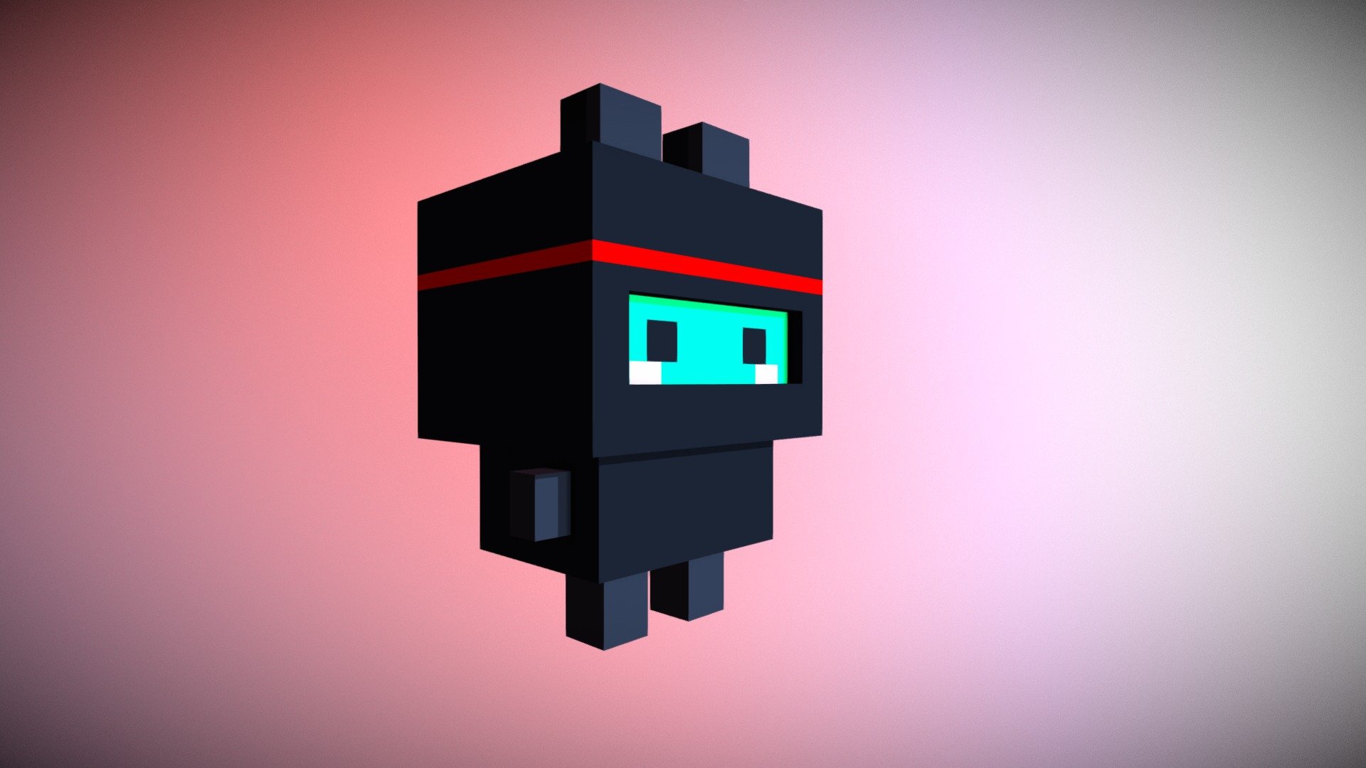 Voxel alien ninja - 3D model by Marinette (@marinetteUwU) [8f1e1e6 ...