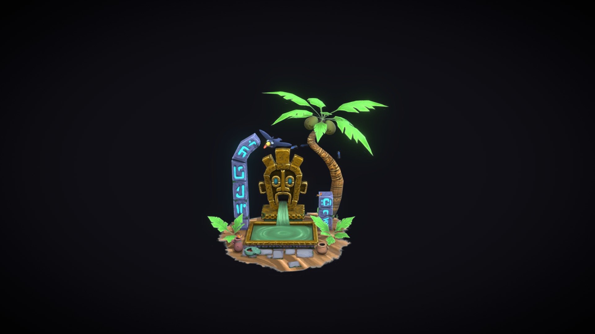 Aztec Scene - Download Free 3D model by f.minnicino [8f1e663] - Sketchfab