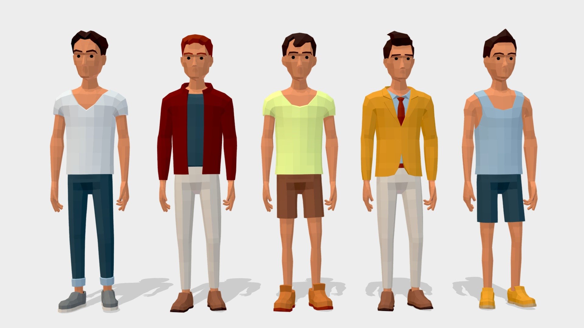 Poly Art male character - Buy Royalty Free 3D model by RedDeer ...