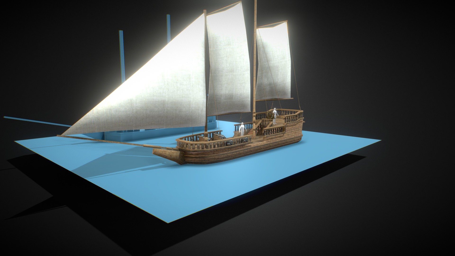 Low-Poly Pirate Ship - Download Free 3D model by Chenuka Wijesundara ...