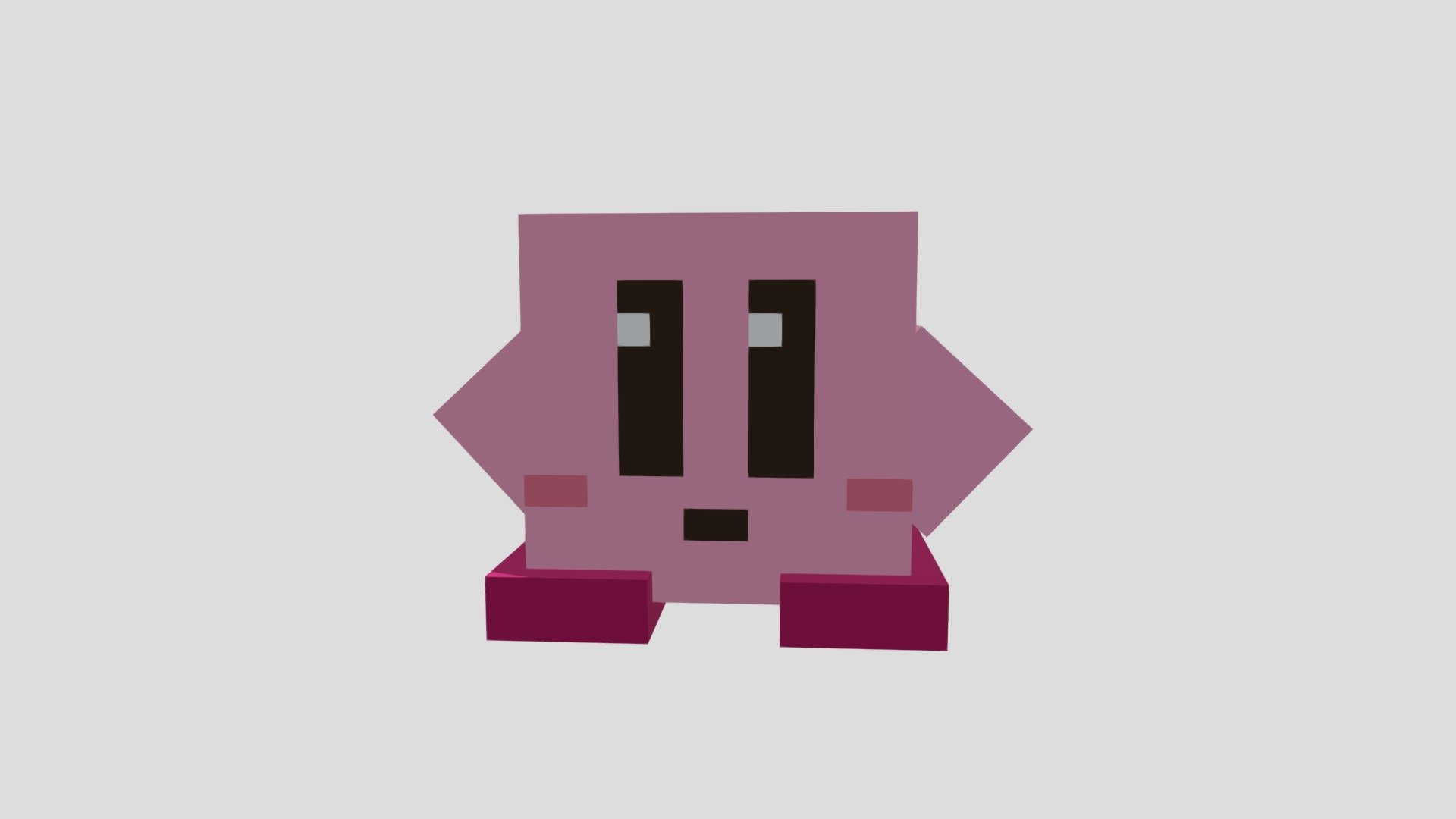 Kirby (Minecraft-Style) - Download Free 3D model by Redpikmin_1234 ...
