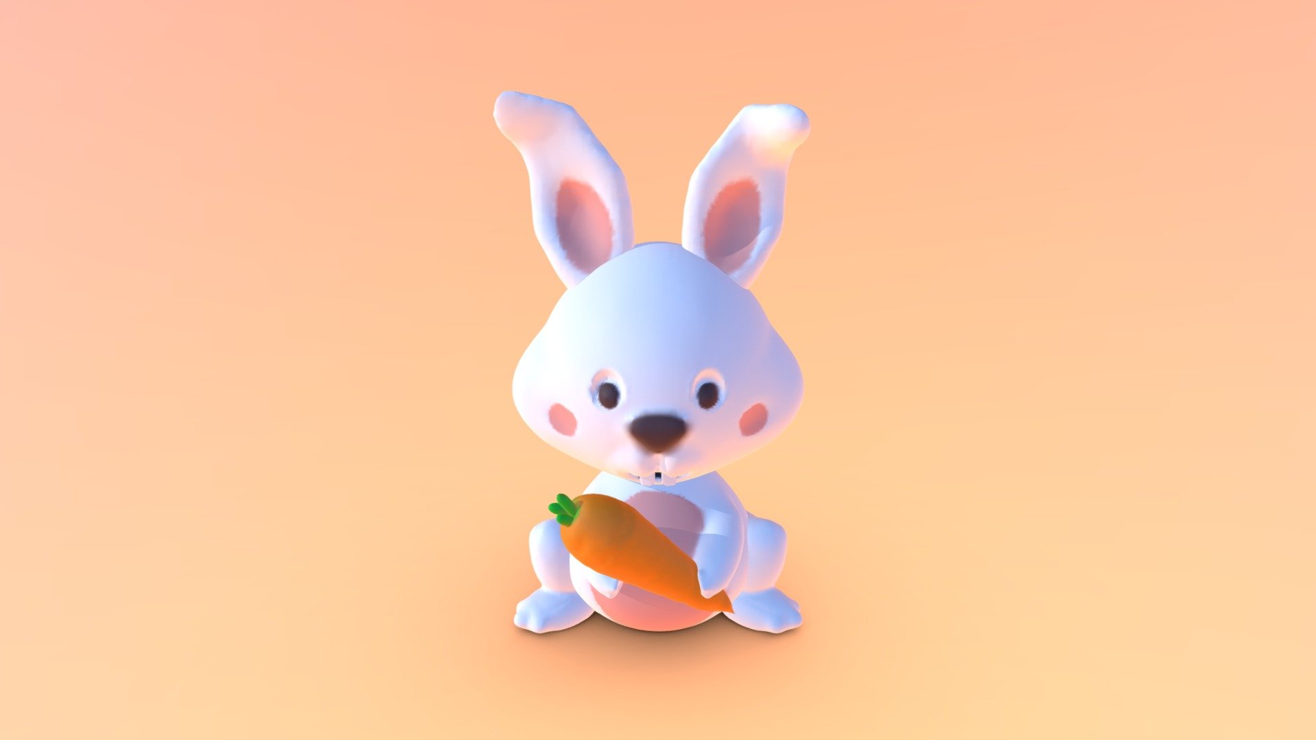 Cute Rabbit - 3D model by kisabyss [8f21dff] - Sketchfab