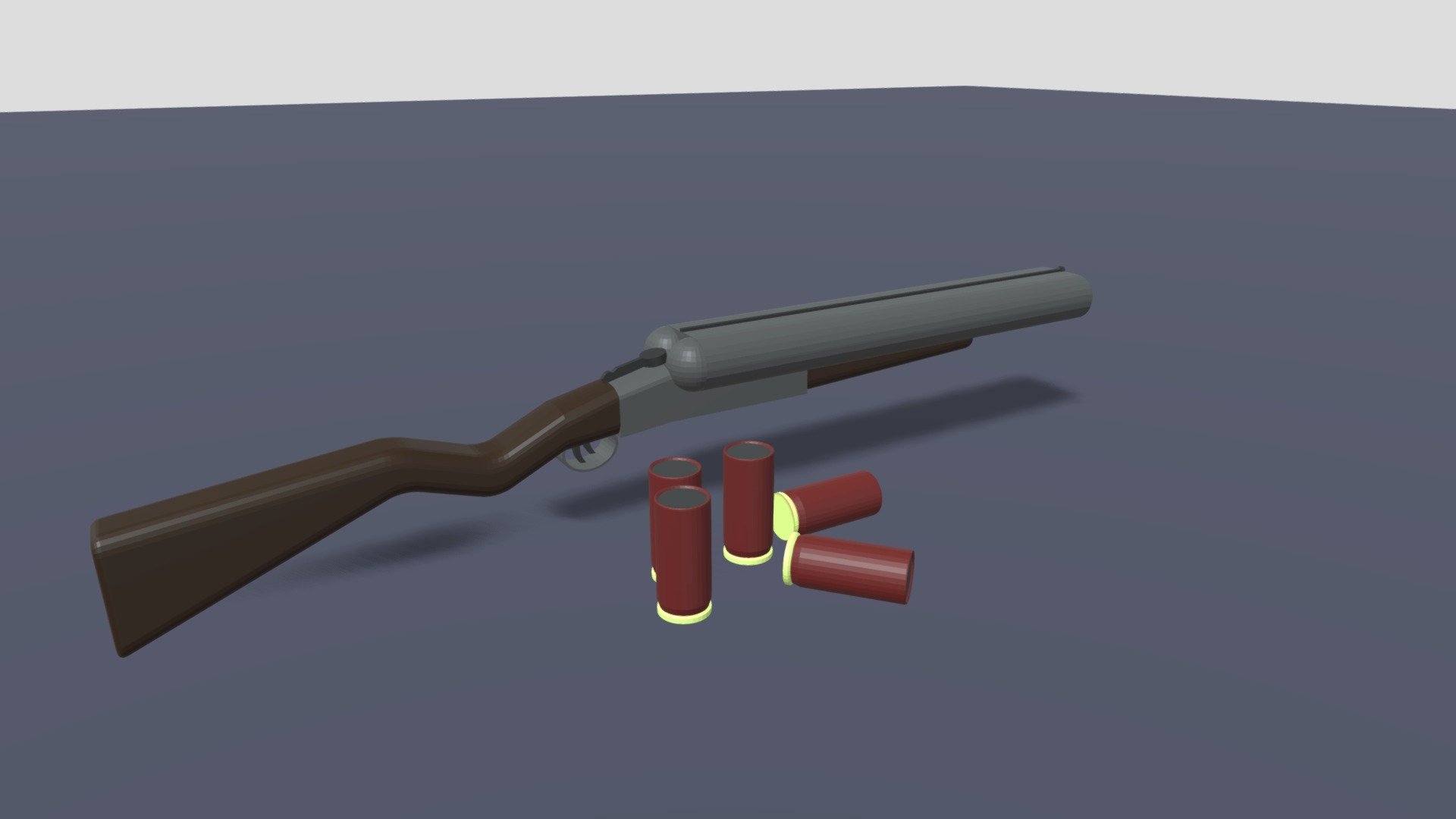 Sawed-Off Shotgun - Low Poly - Download Free 3D model by LutherCage ...