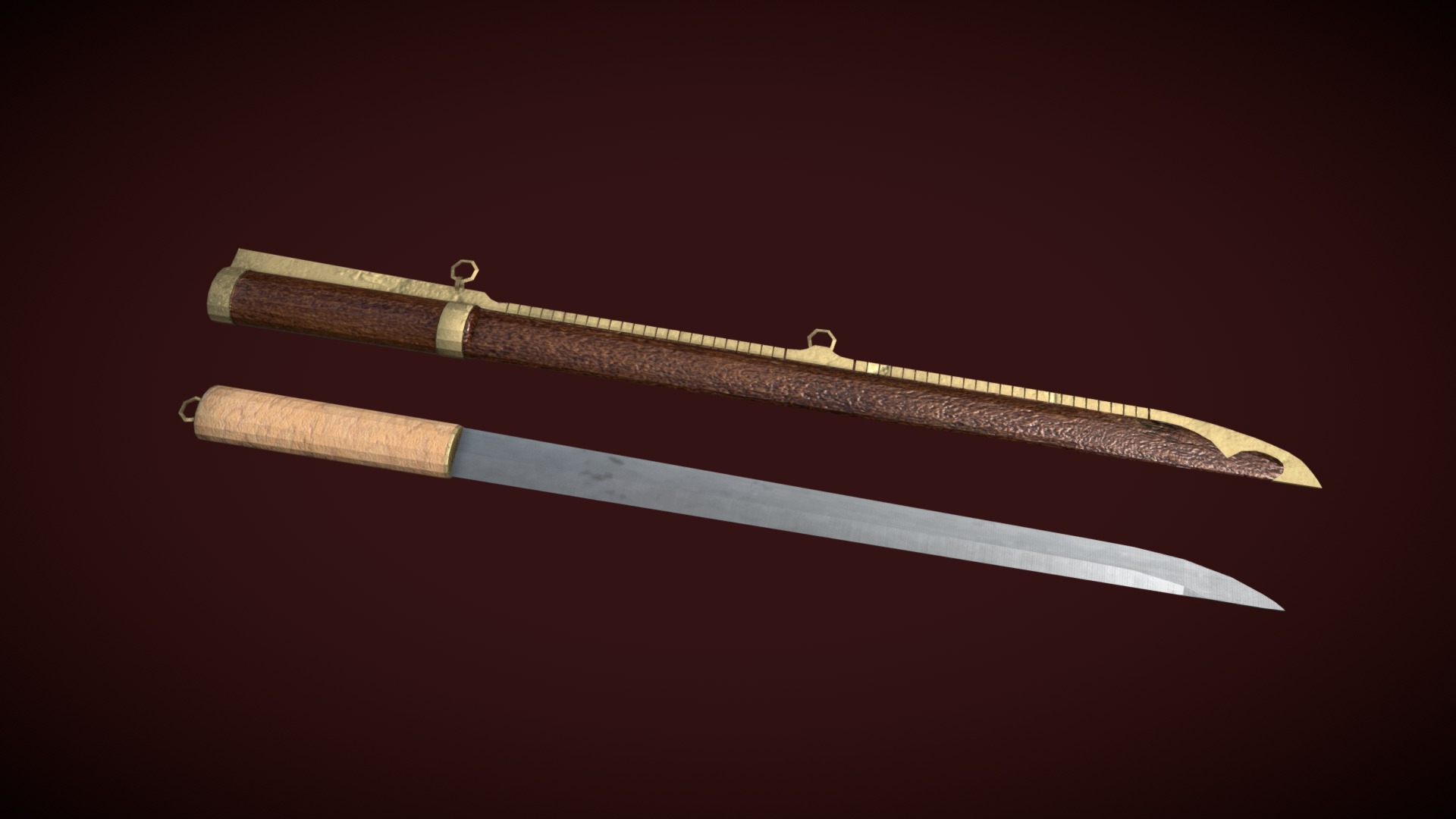 Viking Lang Seax [Weapon Knife] - 3D model by JohnyNawalony [8f231c7 ...