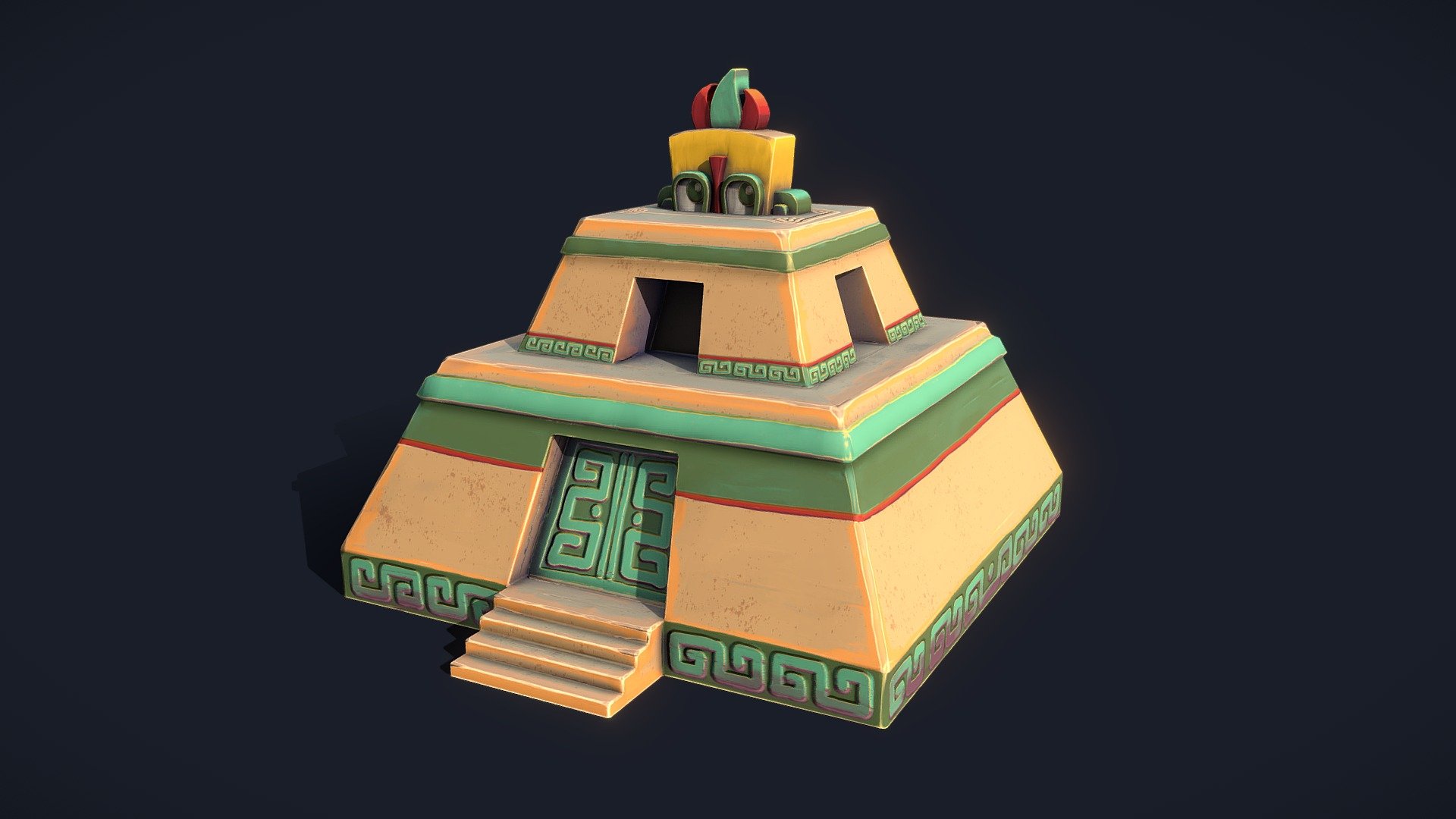 Stylized_Aztec_SmallHouse - 3D model by Elkandar [8f23c86] - Sketchfab