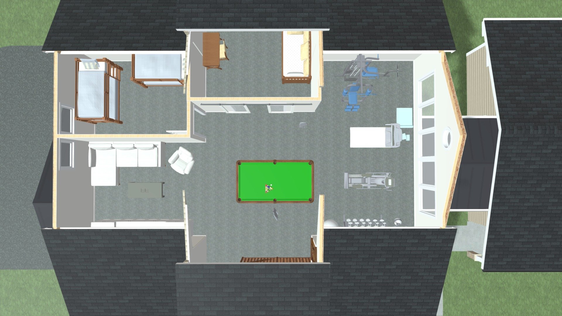 Modern Loft House Plans 3d
