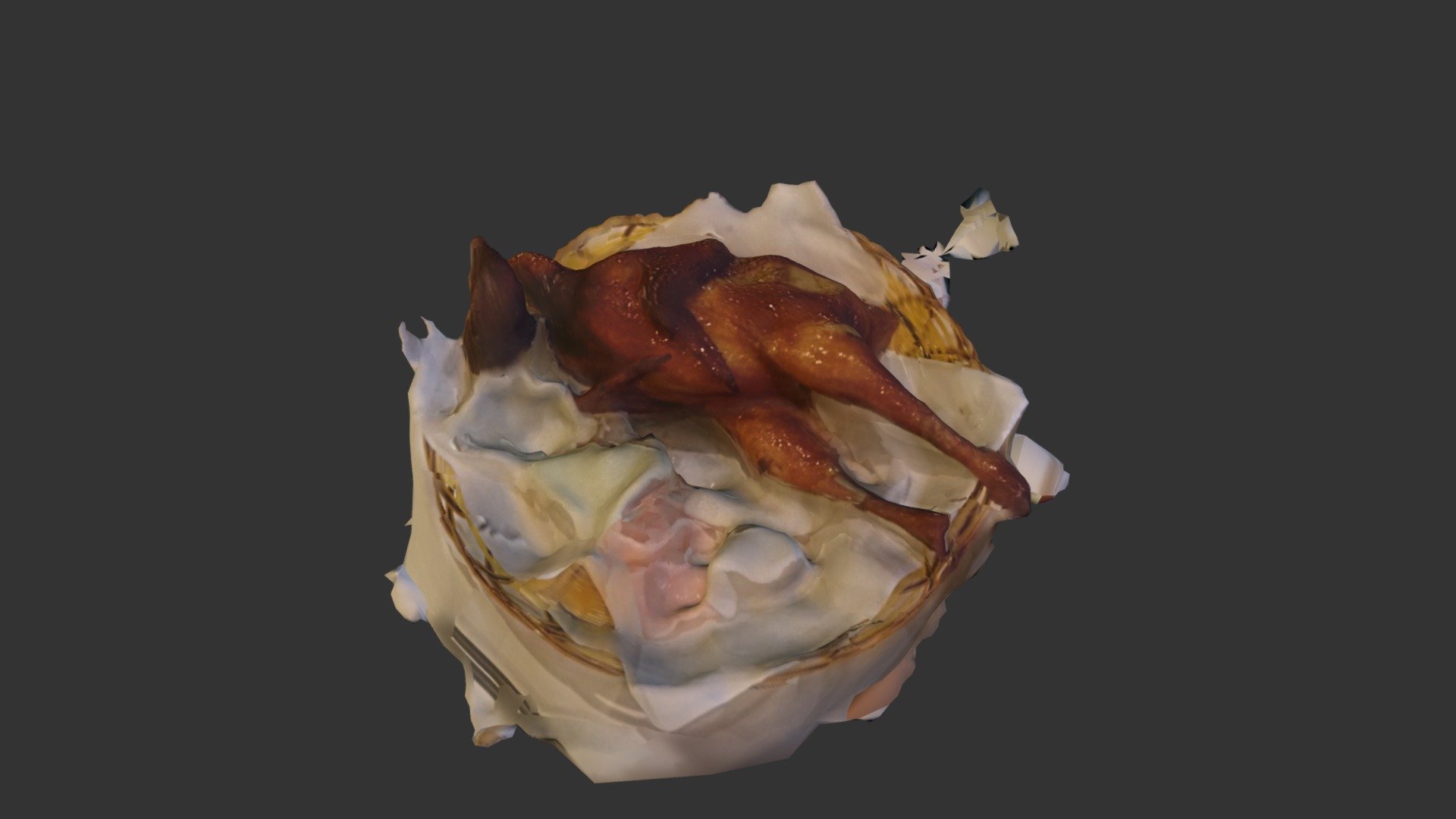 Fried Chicken - 3D model by ideabrush [8f28374] - Sketchfab