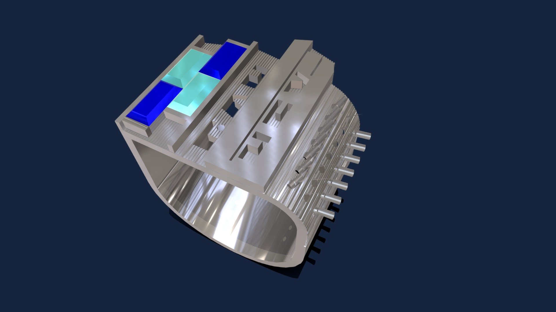 ANILLO DE GRADO ARQUITECTO UCV 3D - 3D model by Gmas2Art ...