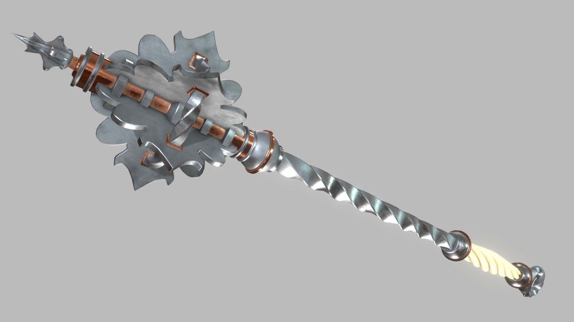 Ceremonial Mace With Ivory Handle - 3D model by Frolov Oleg ...