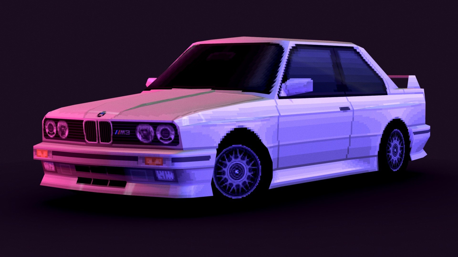 BMW M3 (E30) (PS1 Low-poly) - 3D model by Evgeniy (@evgeniyy) [8f32aa7 ...