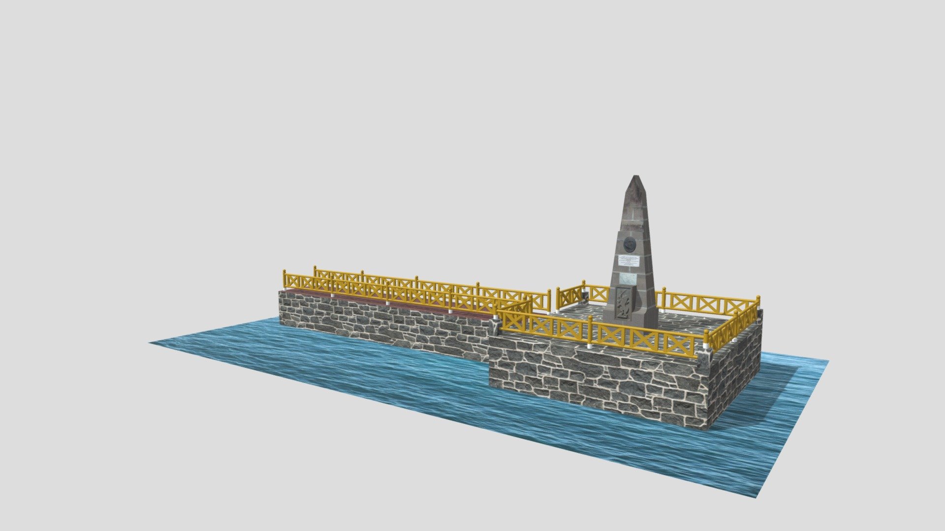 Dutch Landing In Mauritius Monument At Ferney - 3D model by Yadhav ...