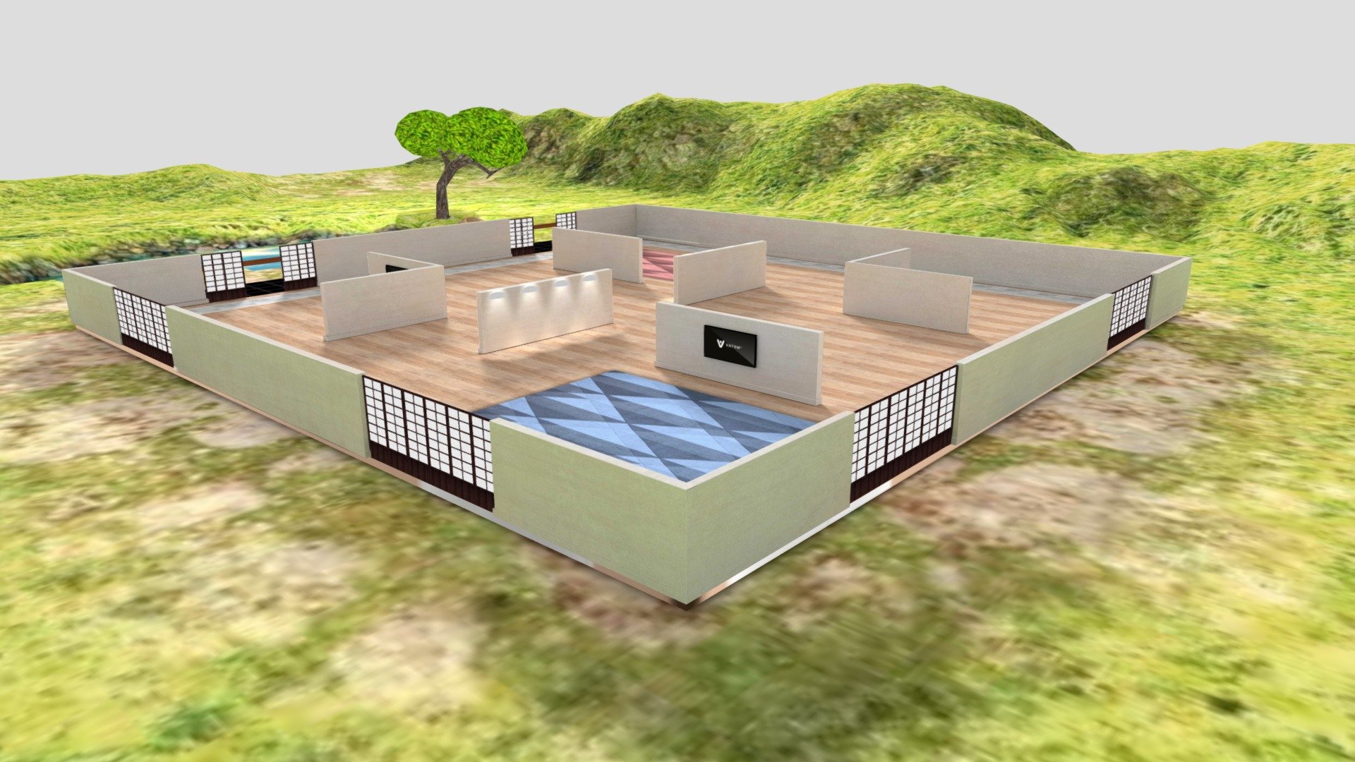 Open Plan Office - 3D model by Vatom Spaces (@vatomspaces) [8f34a53 ...