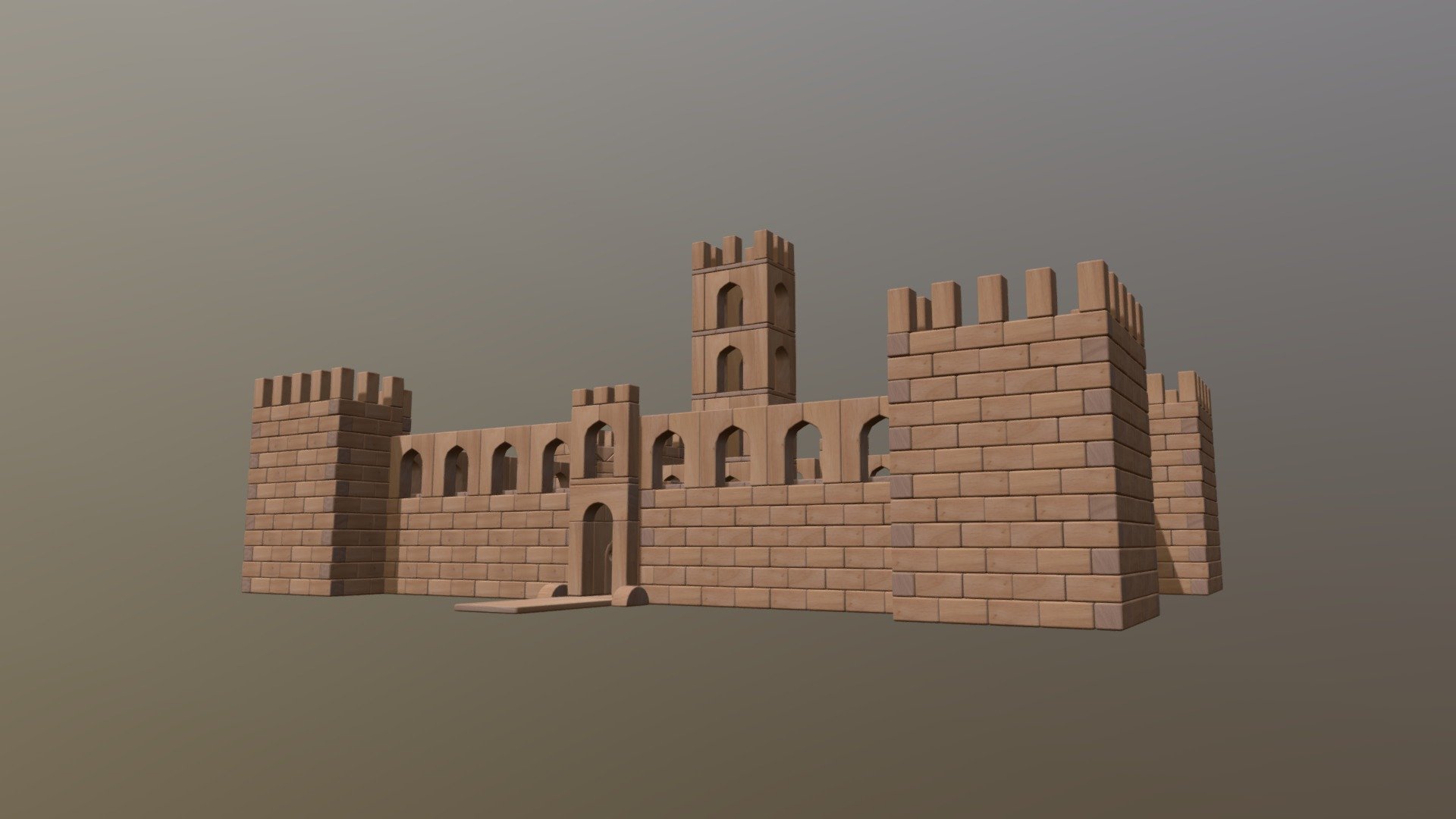 Block Castle - Download Free 3D model by lizzieh124 [8f39ed4] - Sketchfab