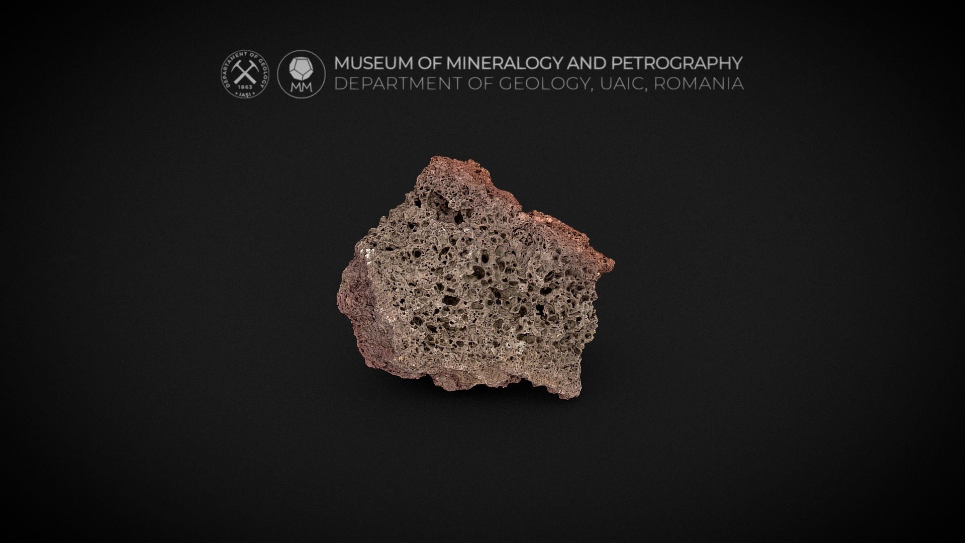 Vesicular basaltic Scoria (igneous rock) - 3D model by Museum of ...