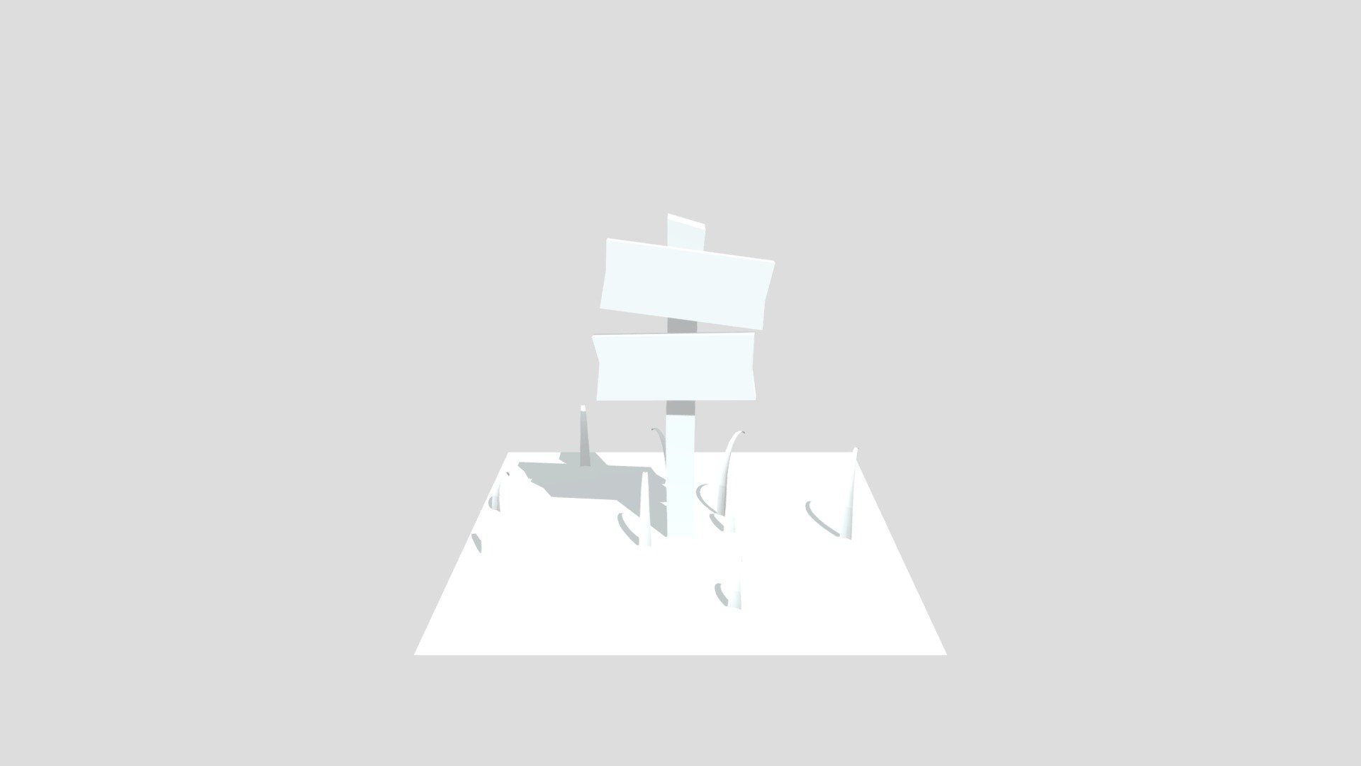 Low poly sign - 3D model by 587905 [8f3c0ee] - Sketchfab