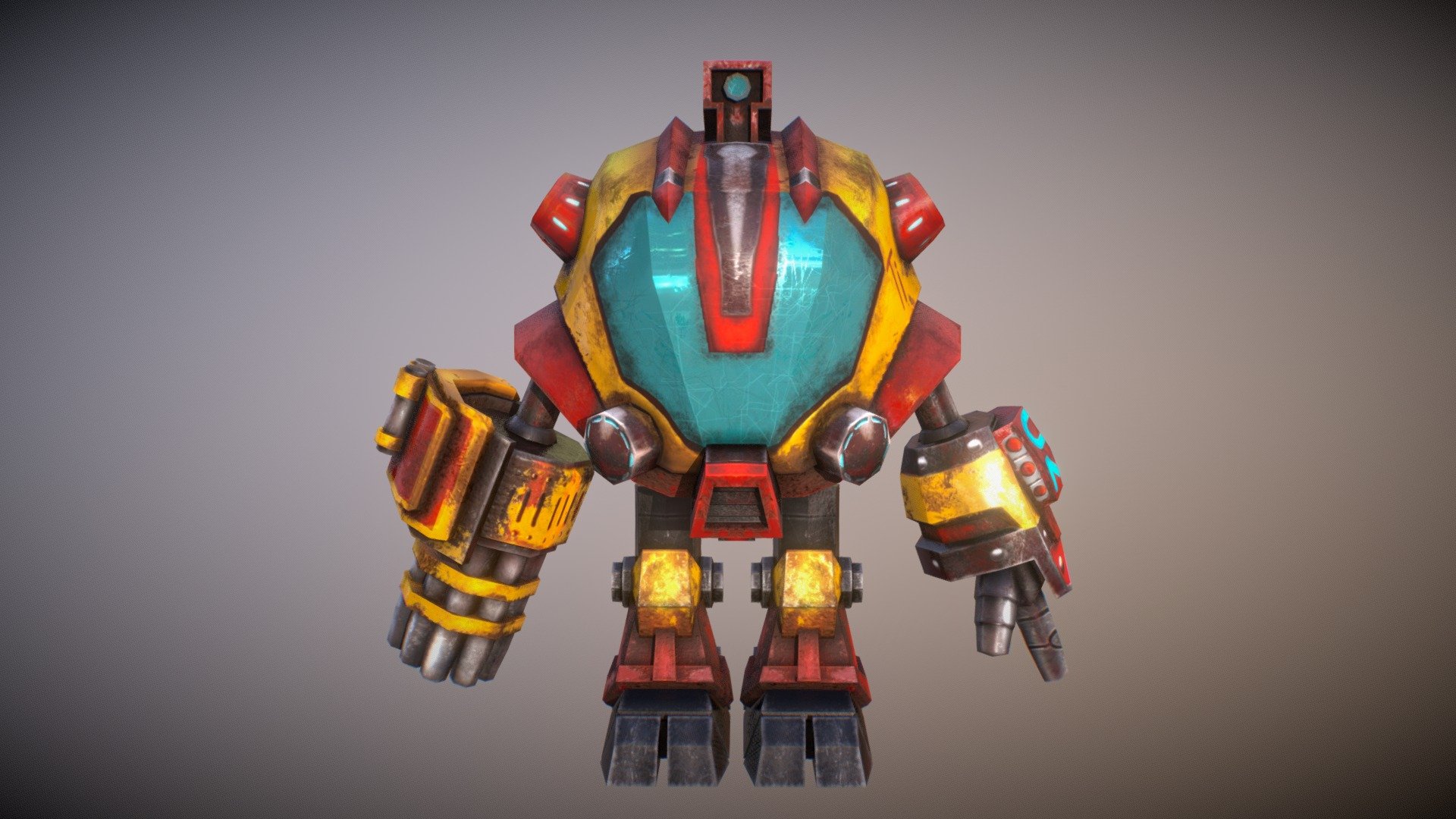 Robot_Ti01 - 3D model by RunMan [8f3ce24] - Sketchfab