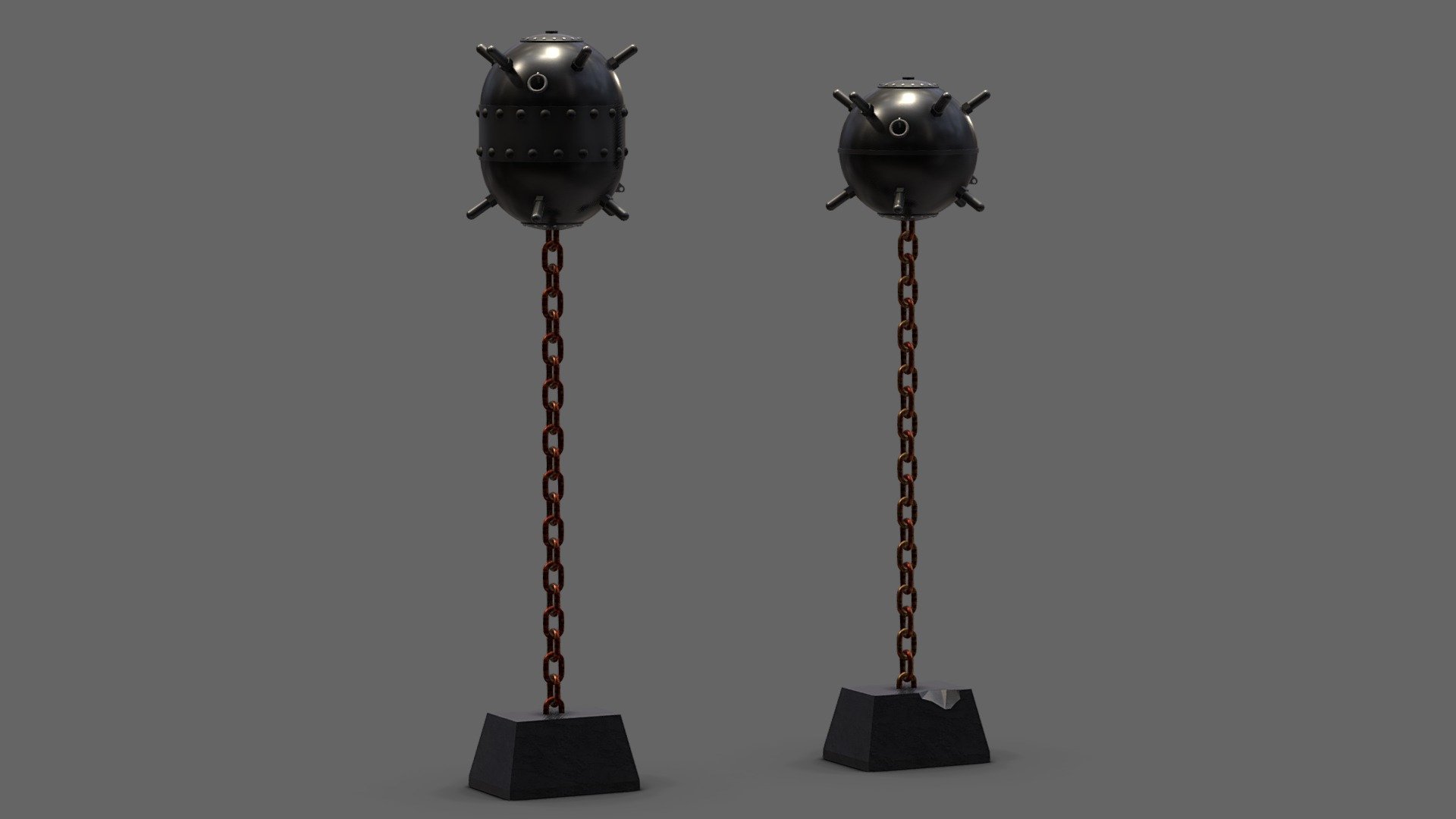 Sea Mine - Buy Royalty Free 3D model by NA3dmodel [8f3ea86] - Sketchfab ...