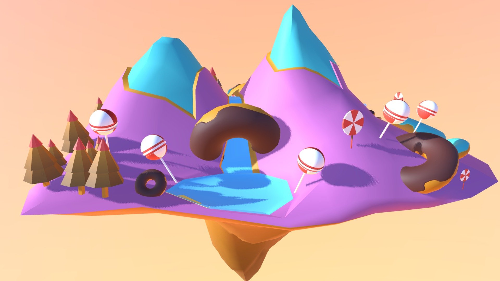 Island_Candy_1 - 3D model by Kavazaki.Purinsuseta [8f3ec81] - Sketchfab