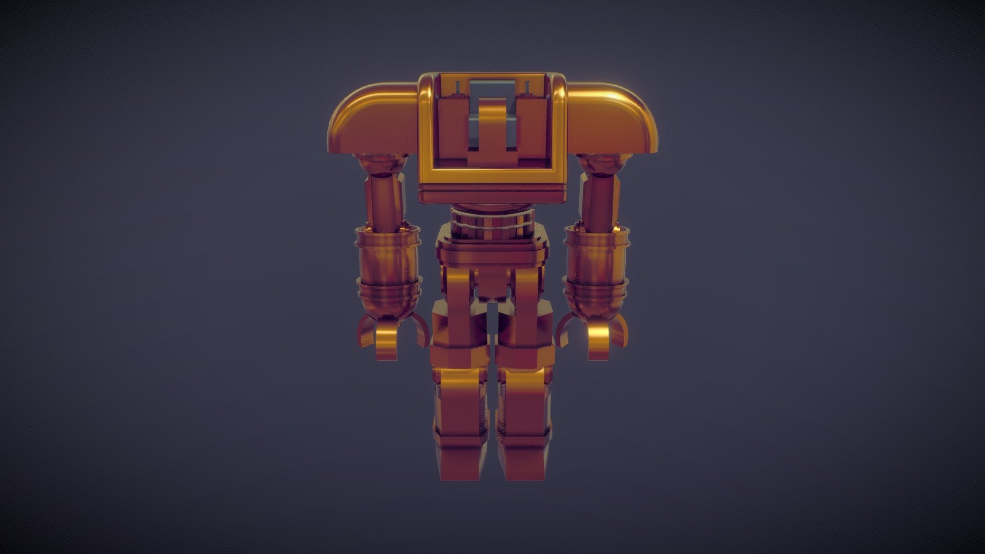 A very Basic Robot with a basic Rig setup - 3D model by Majiro.Bee ...