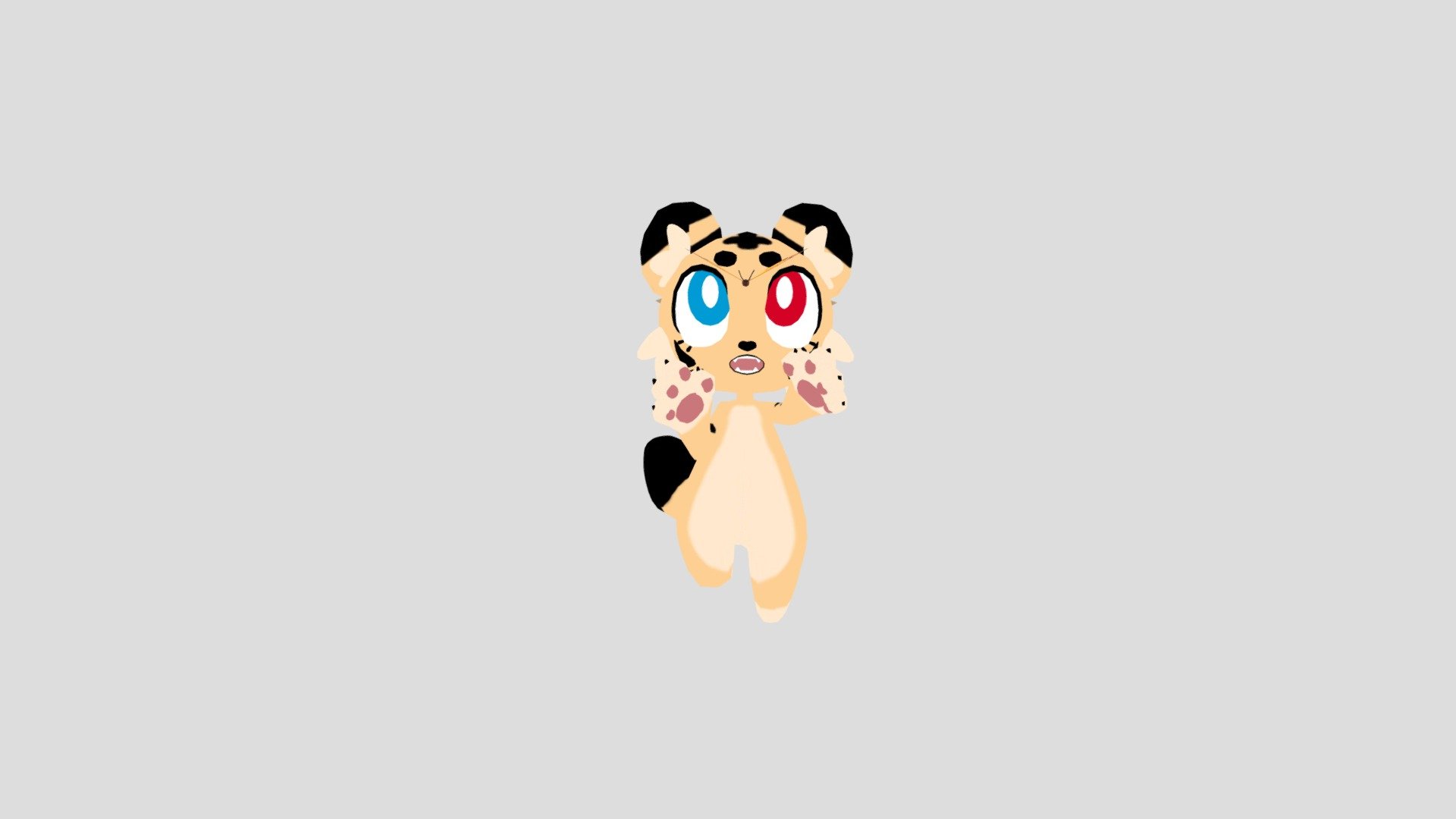 Vtuber Vrchat low-poly Tiger - 3D model by Pohe Ritchi (@Pohe) [8f43aed ...