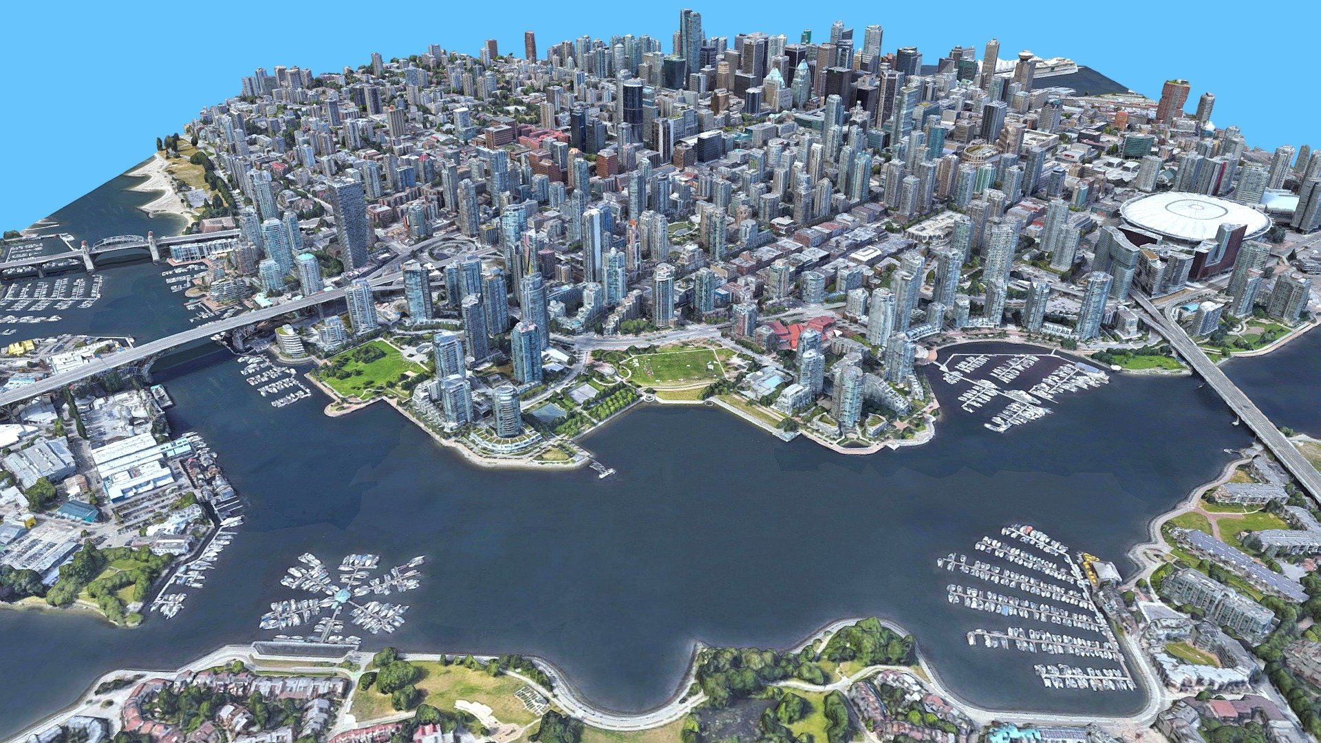 Cityscape Vancouver, Canada - 3D model by LibanCiel [8f457e2] - Sketchfab