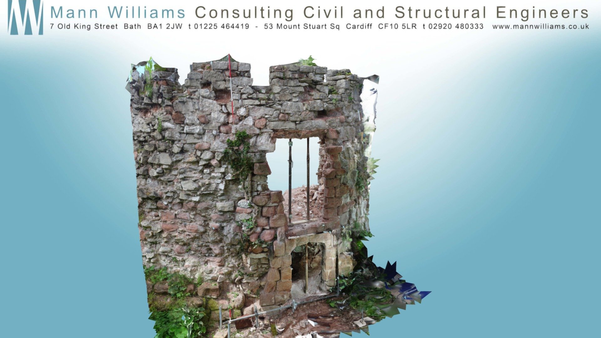 Ruthin castle Great Gate House 2022 05 31 - 3D model by Mann Williams ...
