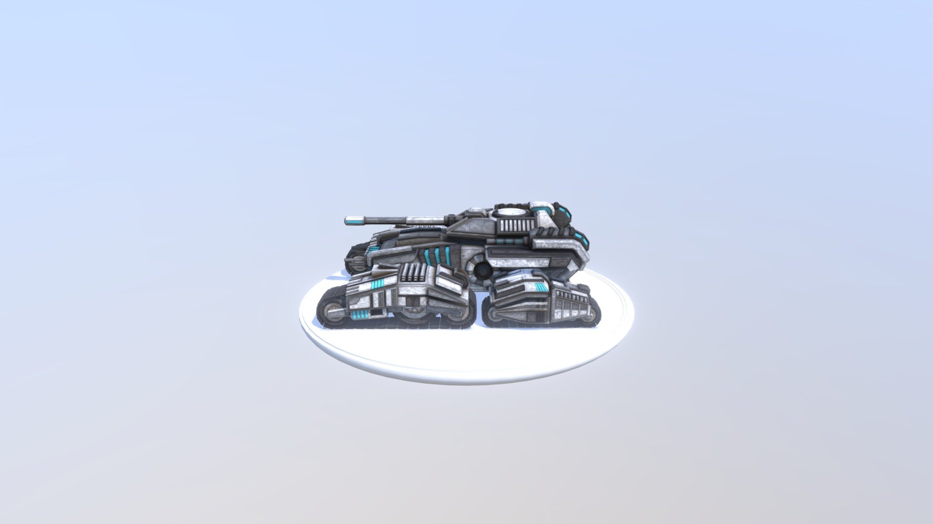 Sci-Fi Snow Tank - 3D model by tylerkeith_art [8f45919] - Sketchfab