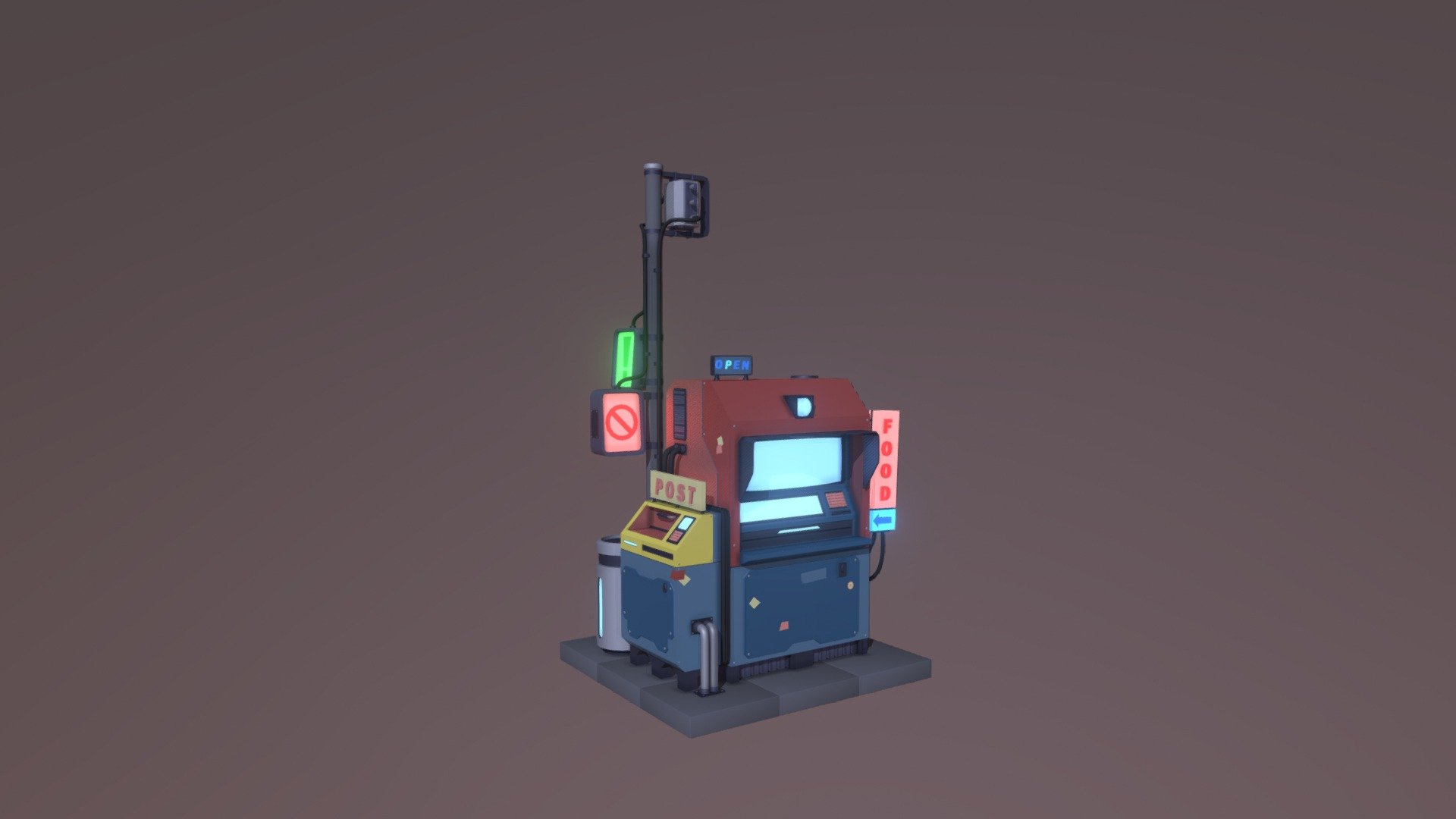 [XYZ School] Vending machine - Download Free 3D model by pretty_sloth ...