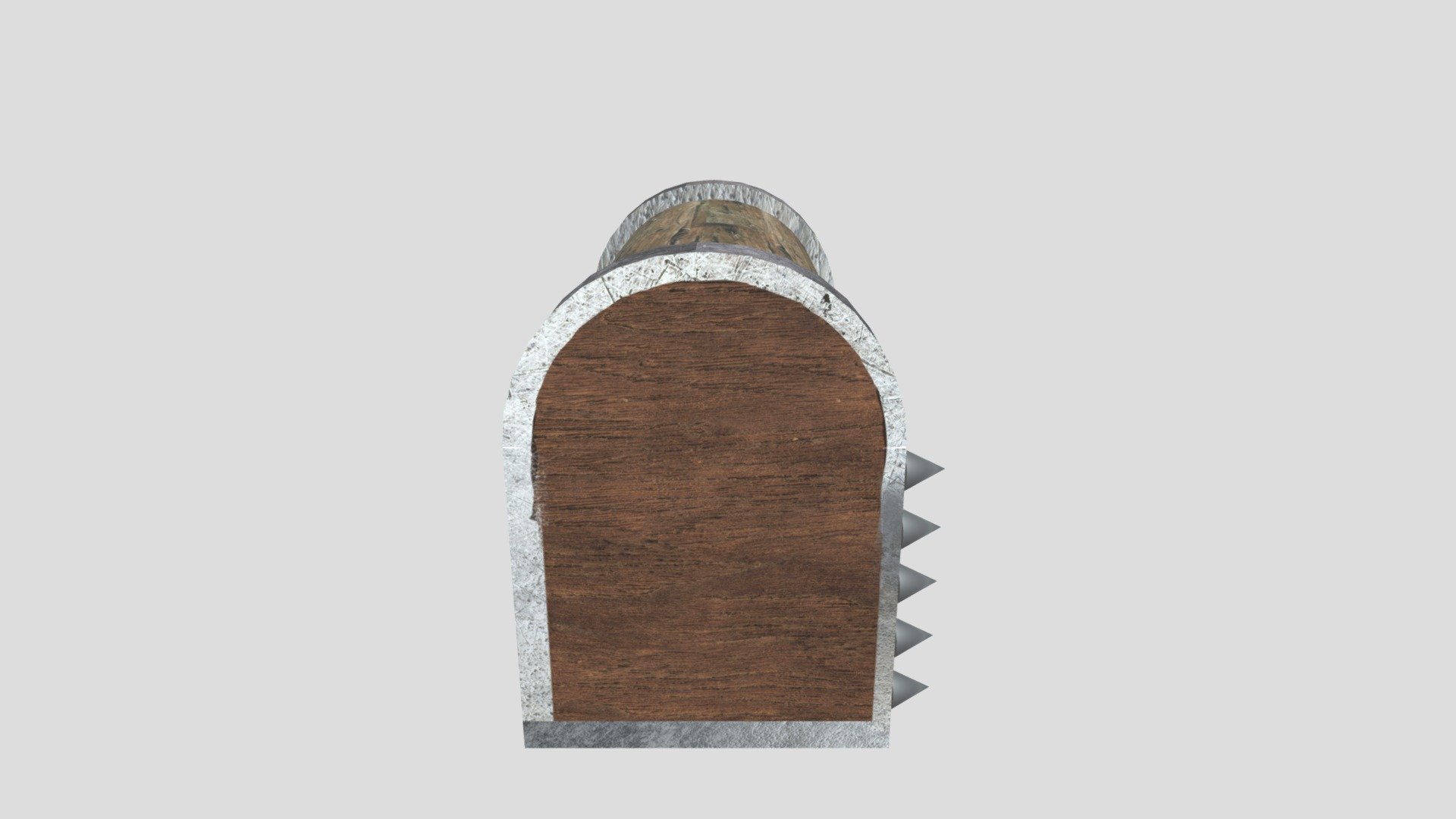 Ancient Rusty Treasure Chest with Pink Gold - 3D model by ...