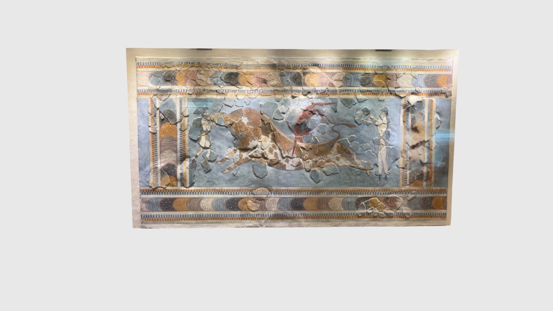 Bull-leaping fresco of Knossos - Download Free 3D model by Yakov ...