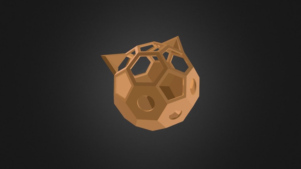 One Beautiful Looking Geometric Cat - 3D model by Daniel (@dan.mc) [8f4a6c3] - Sketchfab