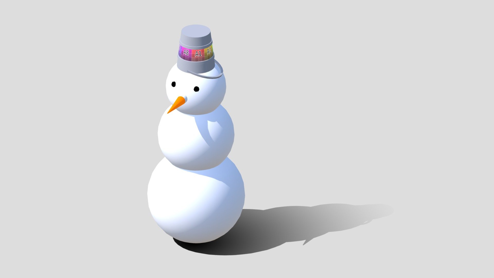 Snowman 01 03 - Download Free 3D model by darkfrei [8f4ba12] - Sketchfab