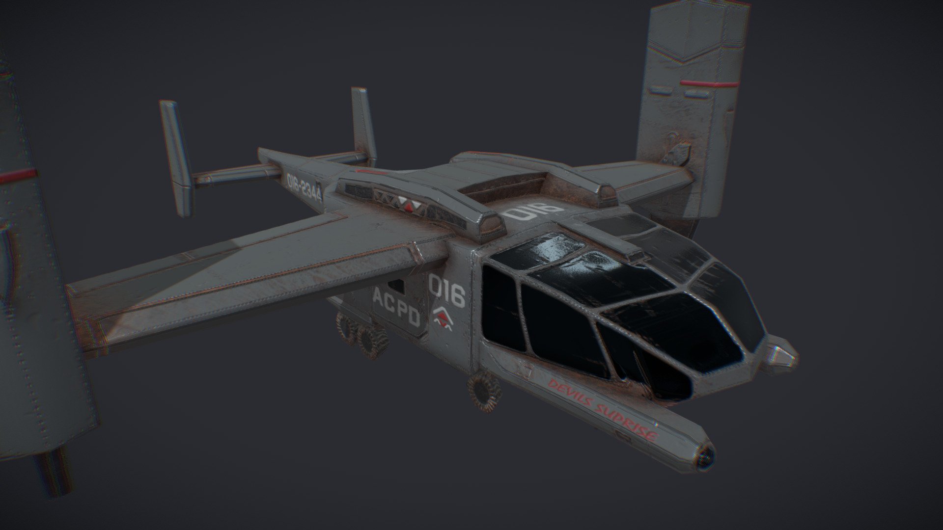 VTOL - 3D model by Ketoth [8f4bccc] - Sketchfab