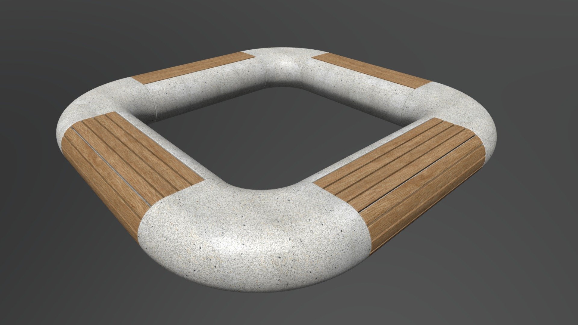 Bench SPOT OPEN - 3D model by ZerKalchik [8f4ccf2] - Sketchfab