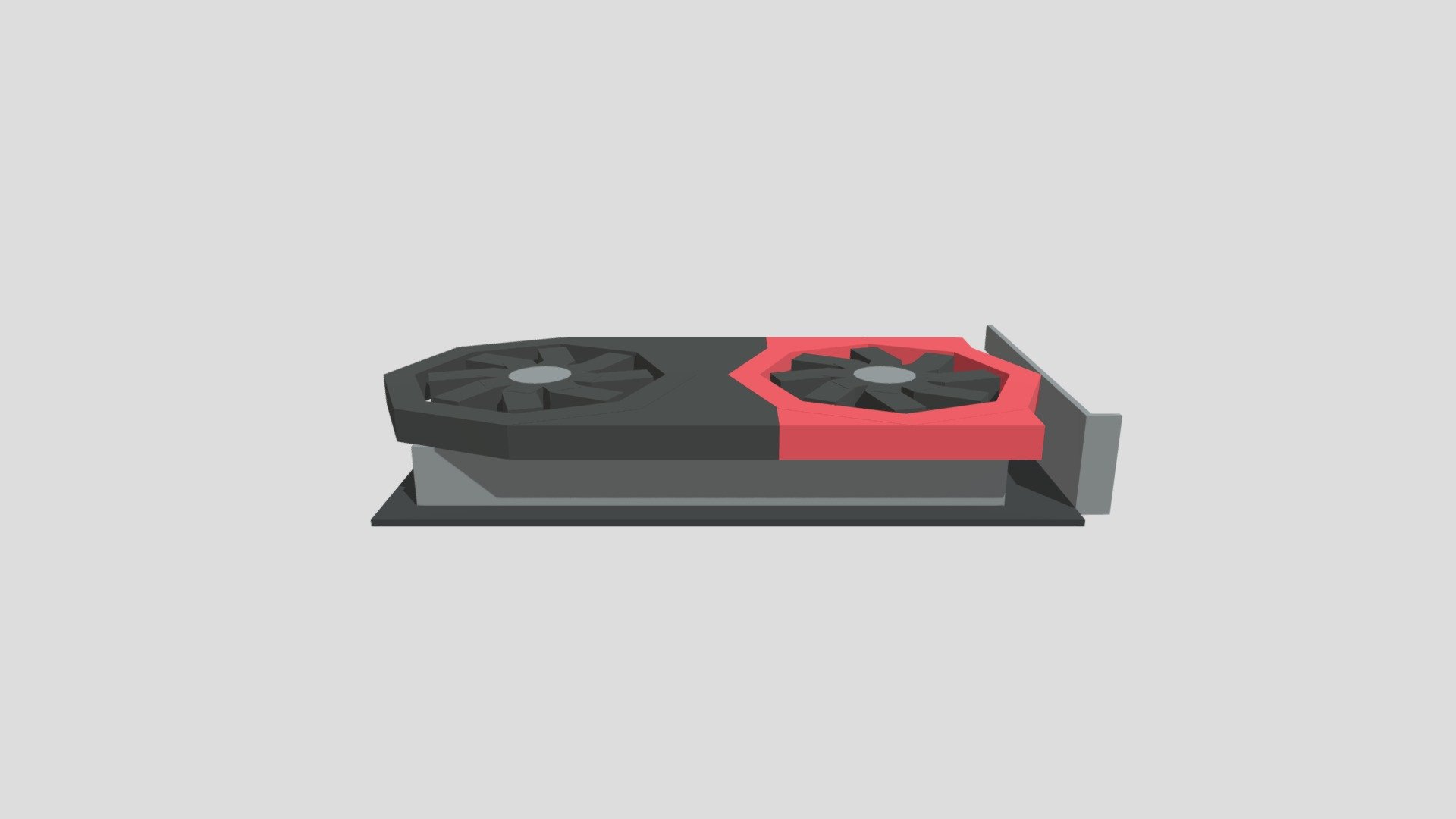 MSI Geforce GTX 1050TI Gaming X (Low Poly) - 3D model by Konmn [8f4ded7 ...