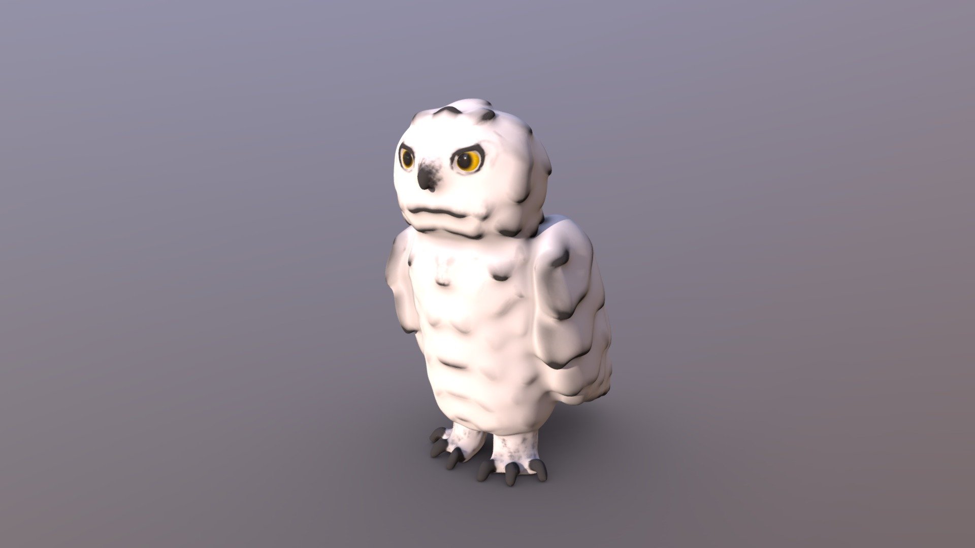 Snowy Owl | 20 #3December 2018 - 3D model by anaroeto [8f55bf5] - Sketchfab