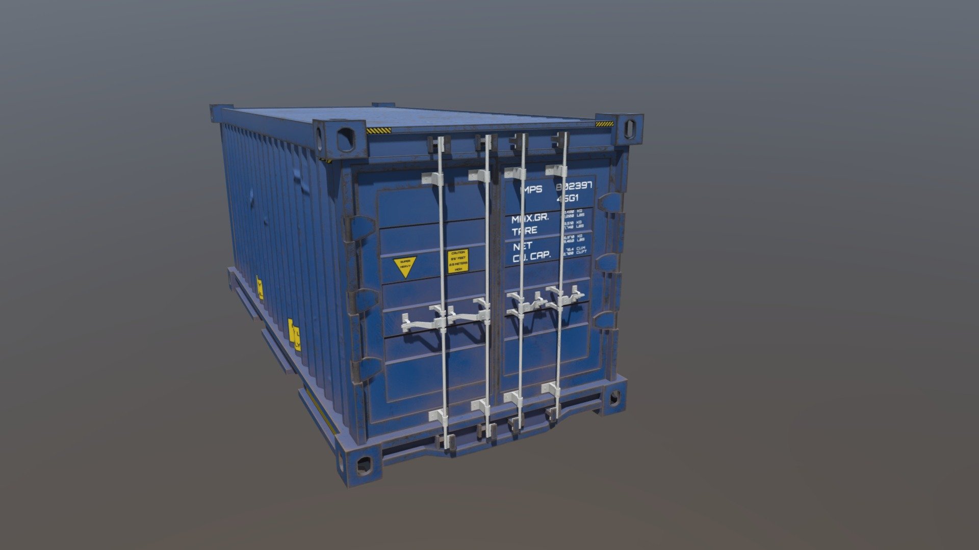 Shipping Steel Container - 3D model by Bjoernen [8f5640b] - Sketchfab