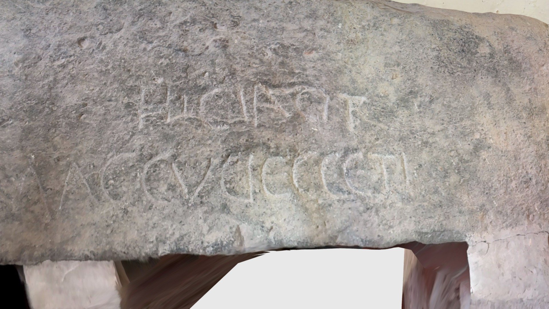 MACCVDECCETI 6th c. Inscribed Stone - Download Free 3D model by Mark ...
