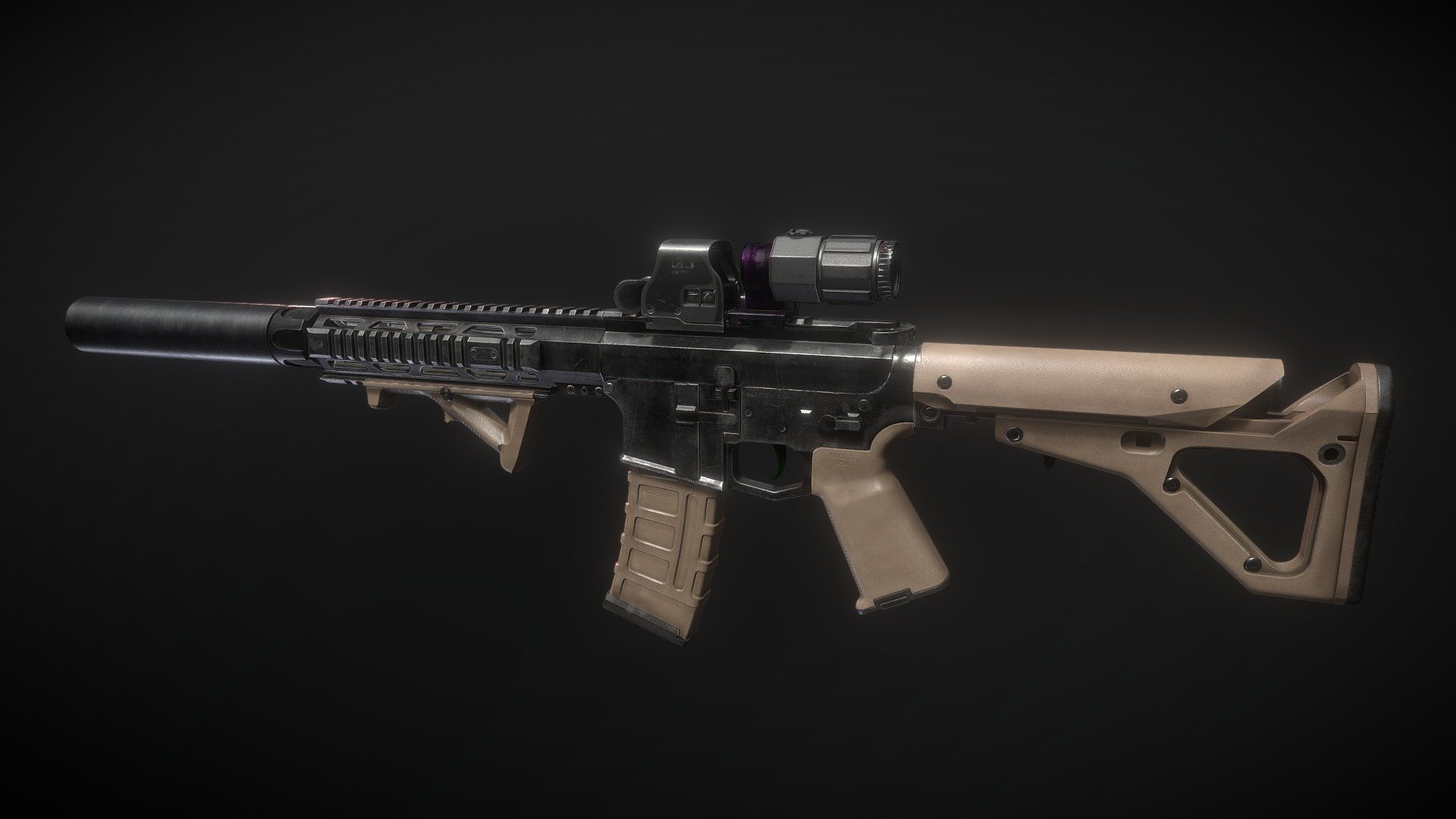 AR-15 - Download Free 3D model by IVA (@dxmhl) [8f566f0] - Sketchfab