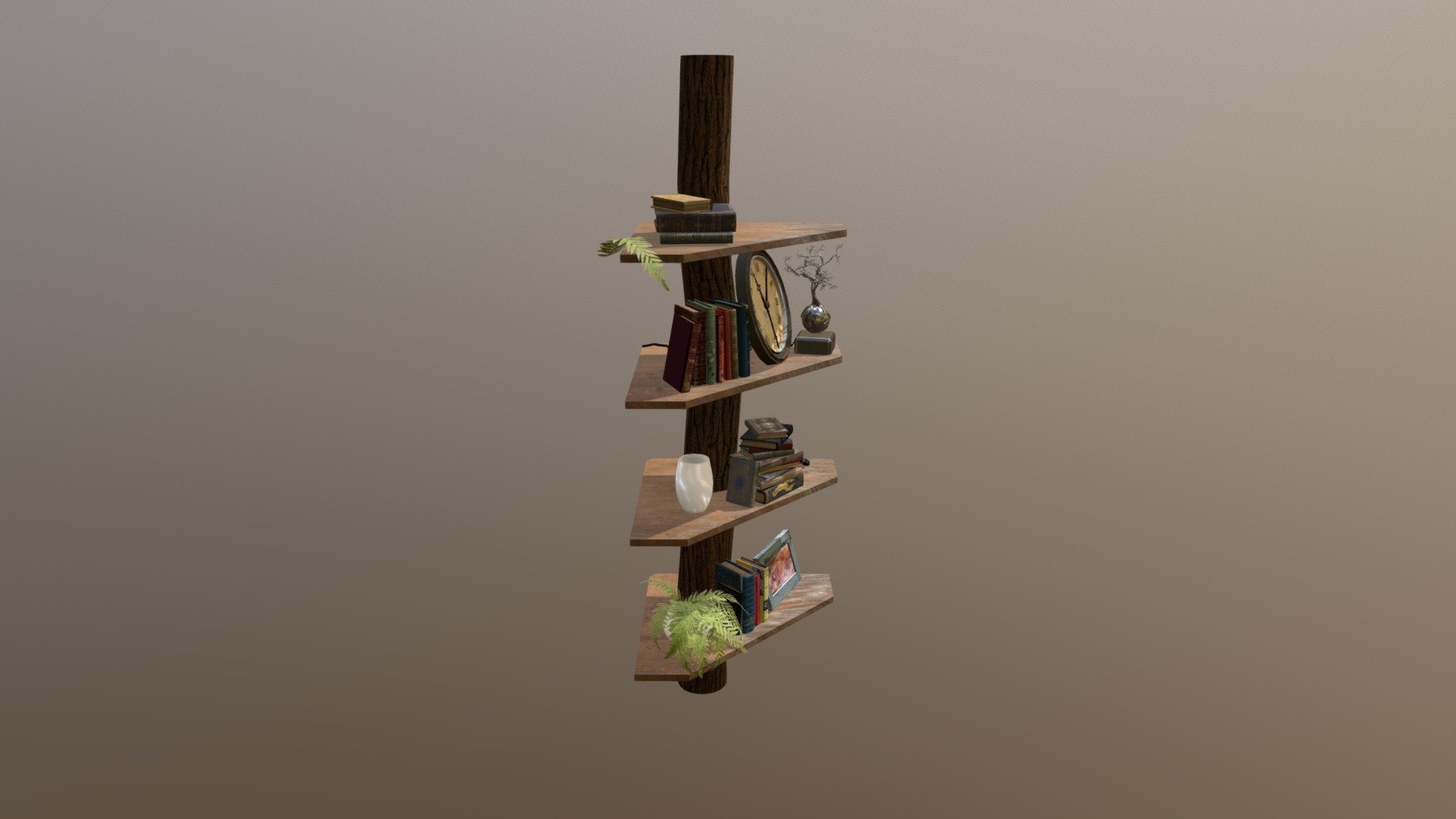 Book Shelf - 3D model by NyrieKnight [8f57fda] - Sketchfab