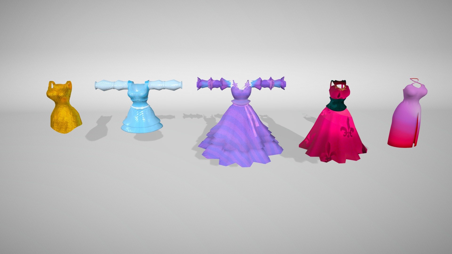 5 Main Dress - 3D model by Veiinstone [8f5834f] - Sketchfab