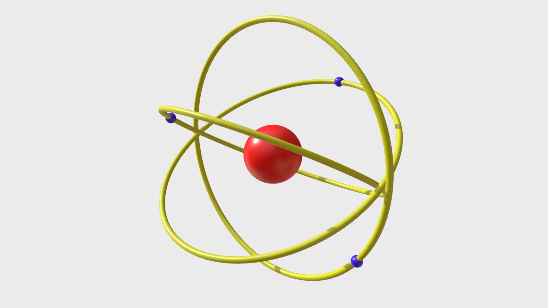 Very simplistic atom model - Buy Royalty Free 3D model by ...