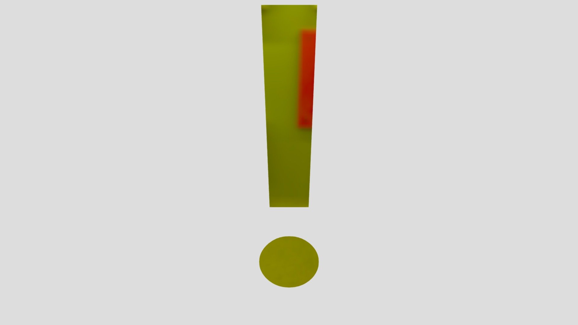 Heavy Exclamation Mark Symbol - Download Free 3D model by saurabh ...