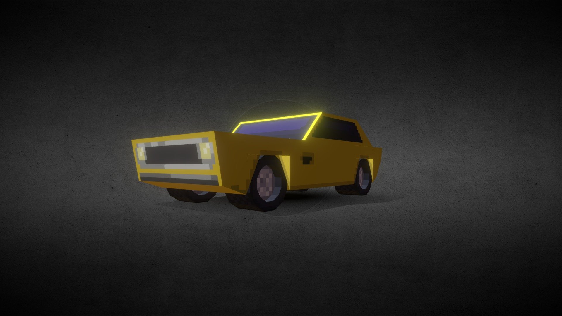 Yellow Muscle Car (Unfinished) - 3D model by bradensyt0 [8f607e0 ...
