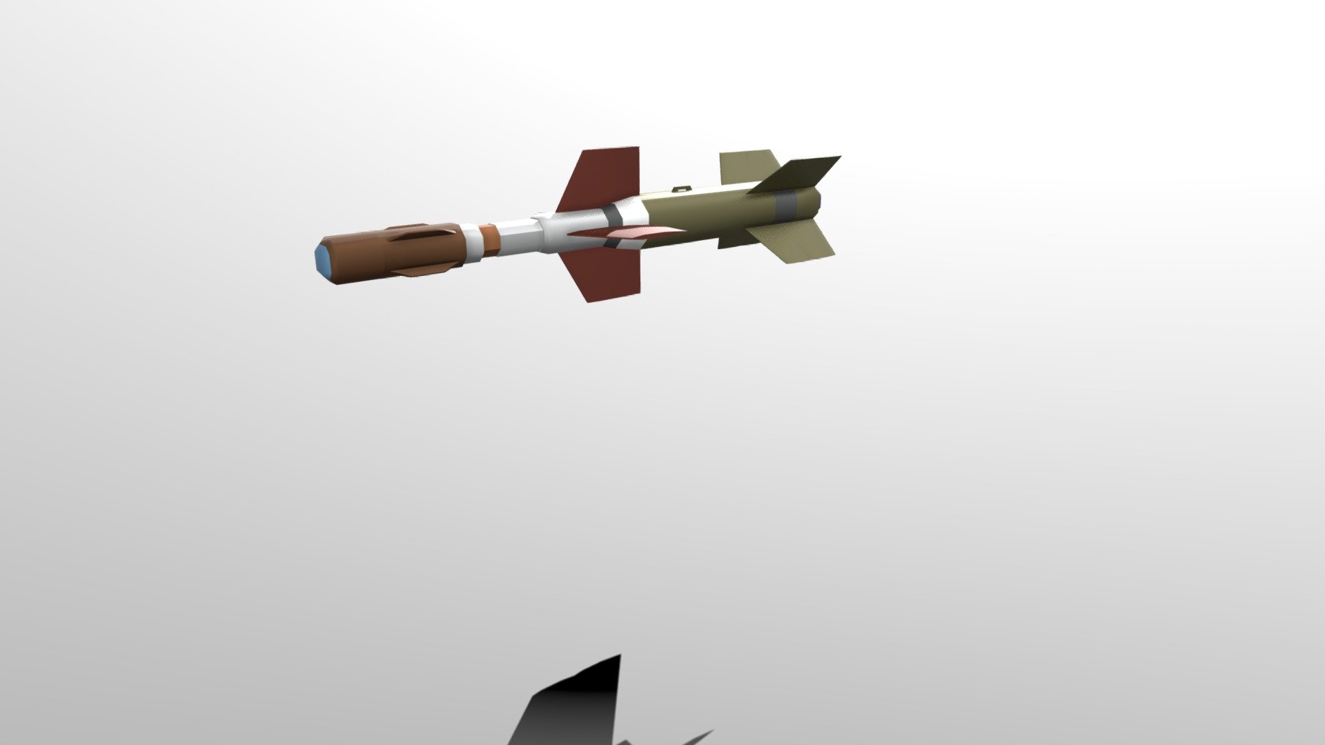 LGO/HP-500 --- High Precision Laser Glide Bomb - 3D model by ...