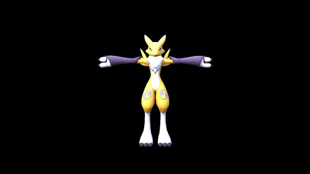 Renamon - A 3D model collection by aeonprotechgaming - Sketchfab