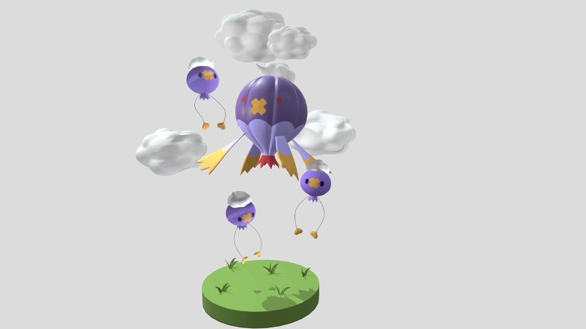 Drifloon Family - Download Free 3D model by Ulrike_Selvik (@Nemi66 ...