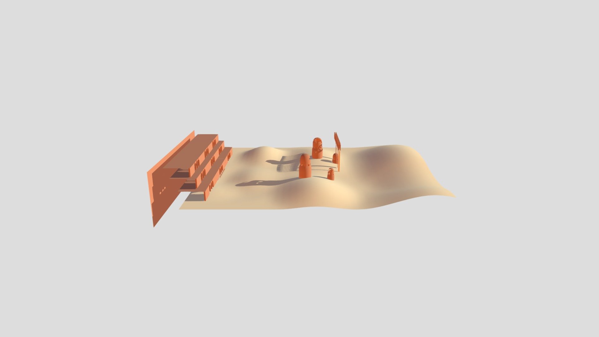 Environment blockout - 3D model by NvMullekom [8f64560] - Sketchfab