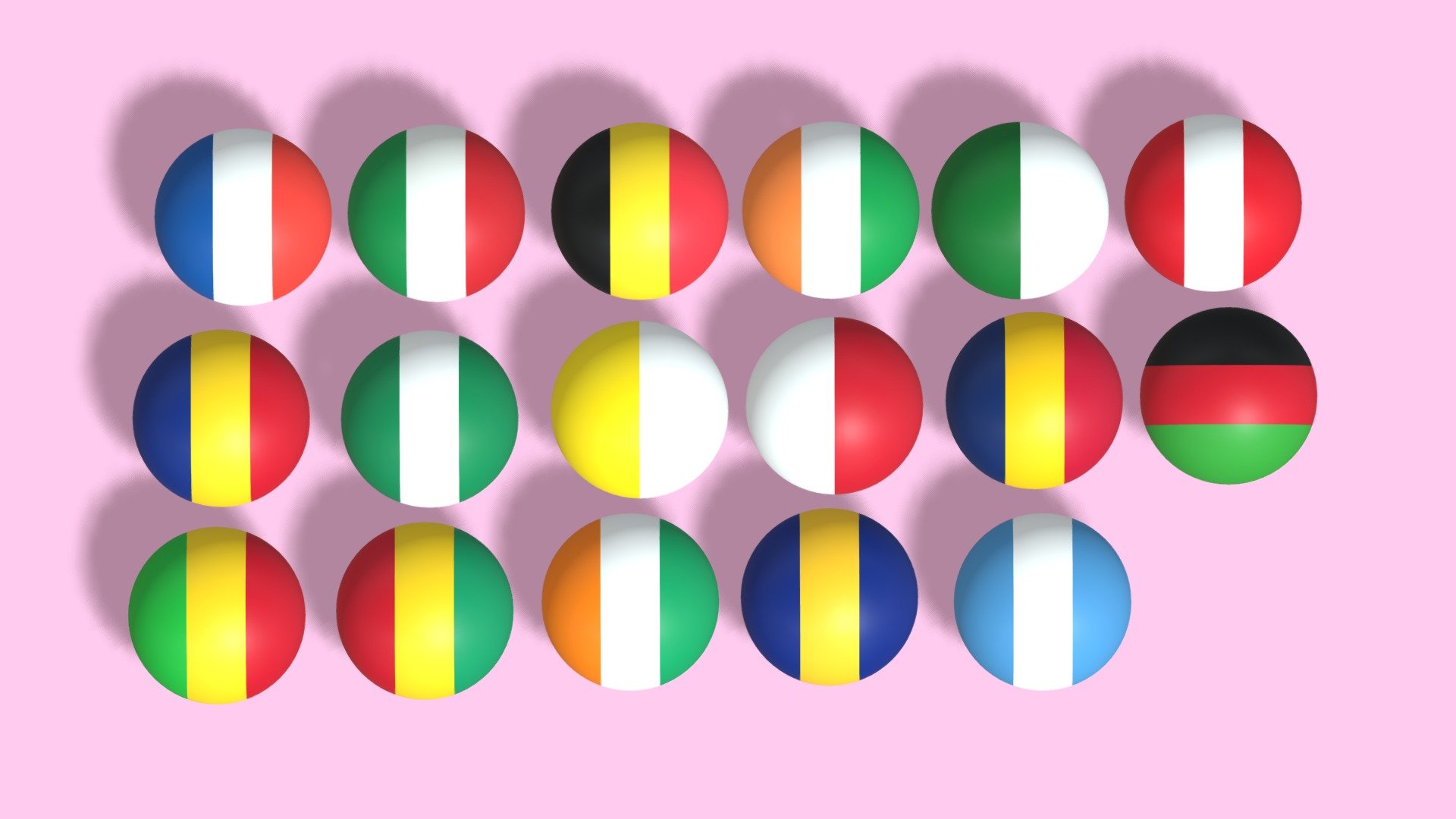 Flag Of Ball Collection 2 - Buy Royalty Free 3D model by Philip Storm ...