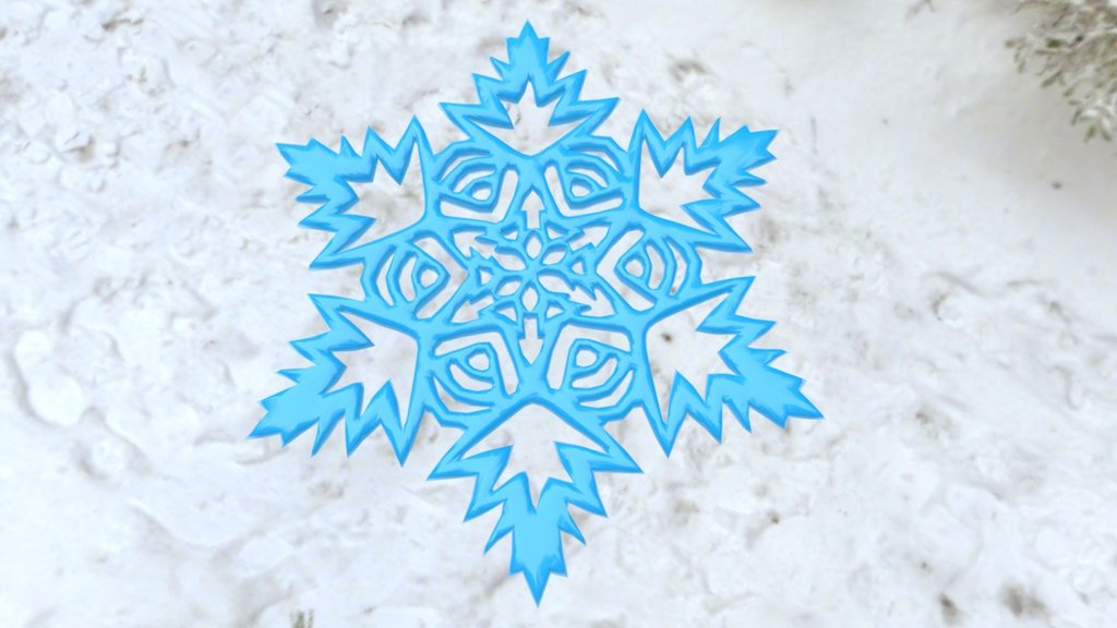 Snowflake - 3D model by vladislav.bagnyuk [8f680ee] - Sketchfab